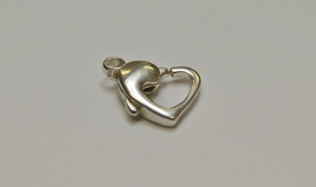 Sterling Silver Clasp - Heart Shape Lobster